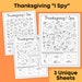 BUNDLE Thanksgiving I Spy Coloring Page, Kids Coloring, Thanksgiving ...