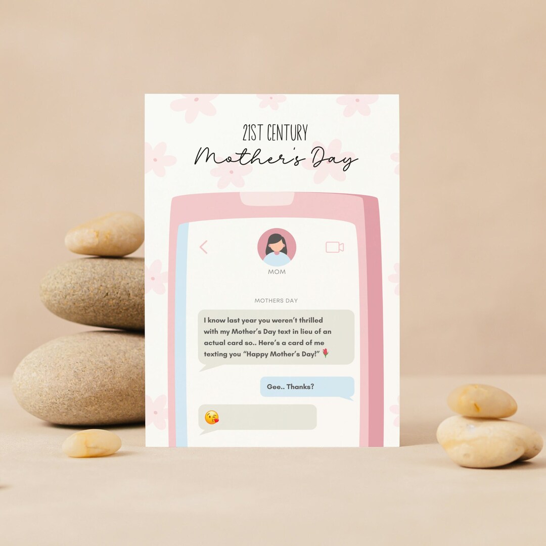 Modern Mothers Day Card Printable, Mothers Day Gift, Sarcastic Card ...