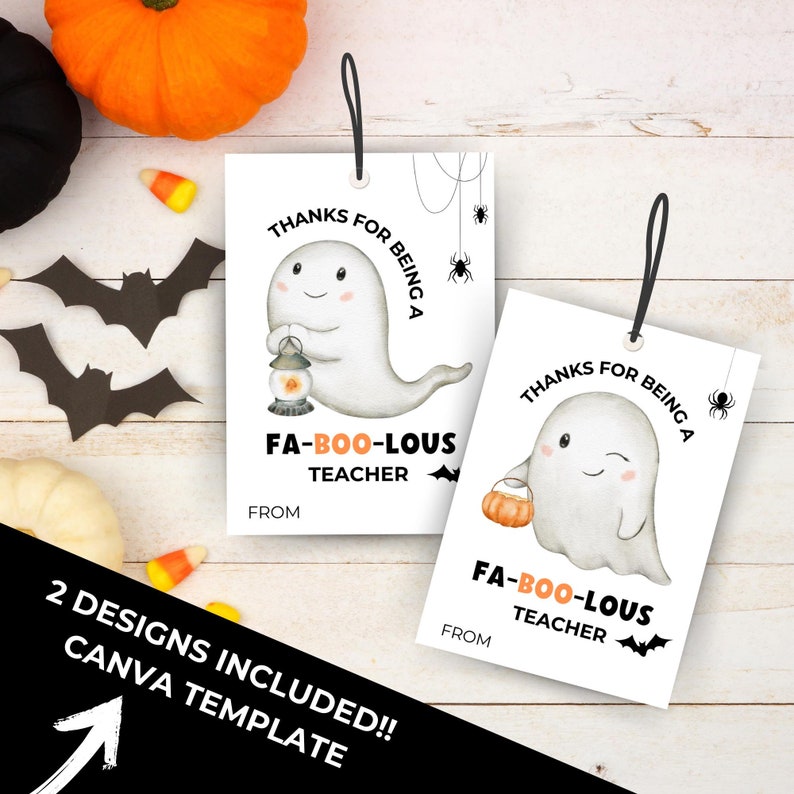 Faboolous Teacher Tag, Teacher Halloween Tags, Teacher Appreciation ...