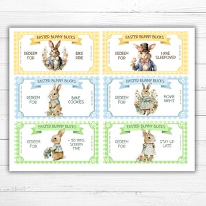 Editable Printable Easter Bunny Bucks, Easter Bunny Dollar Bill ...