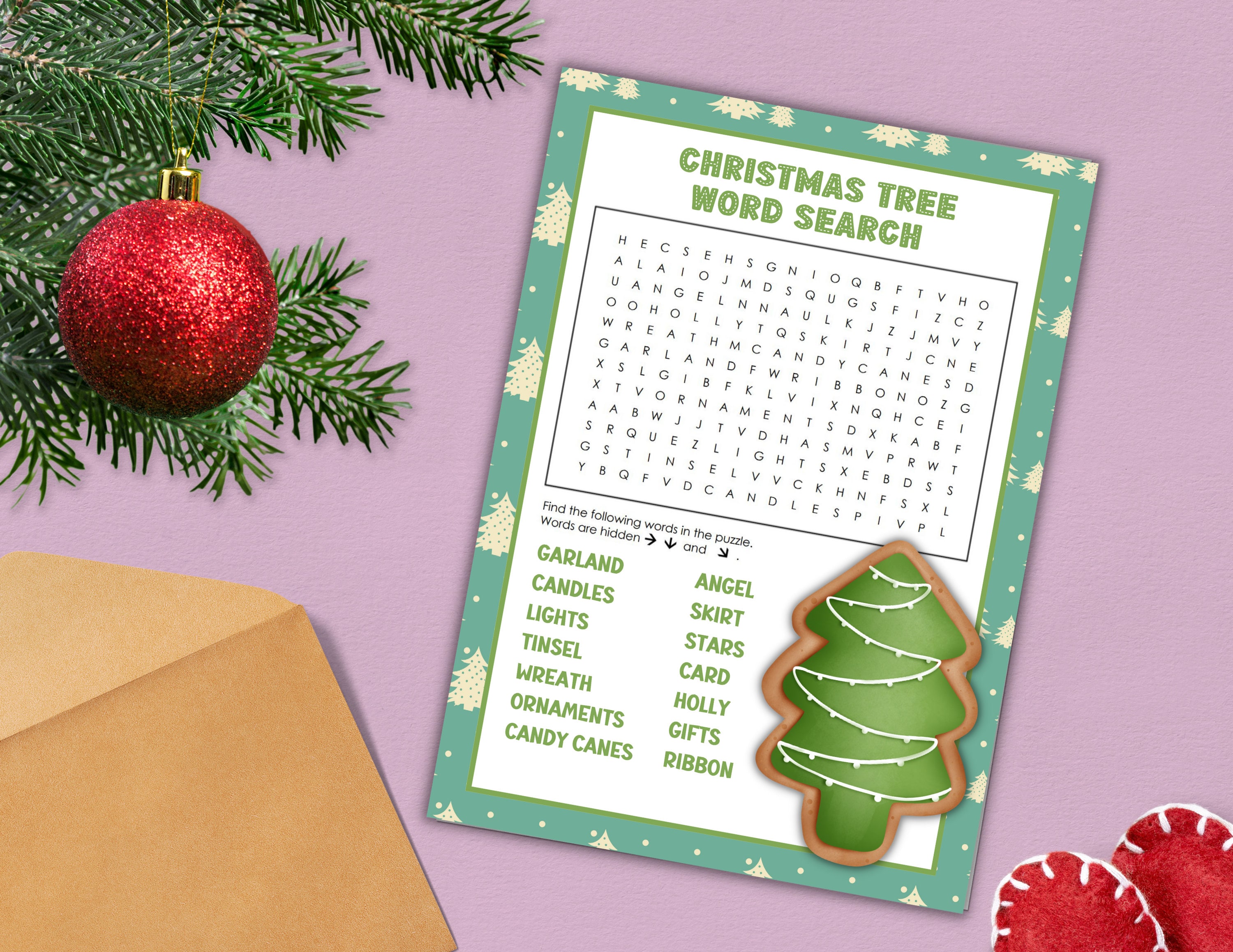 4 Christmas Word Search Puzzles / Printable Word Search / Word Search ...