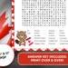 Canada Day Word Search, Kids Printable Game, Word Search Printable ...