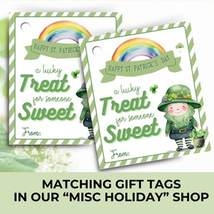Printable St Patrick's Day Sign 8x10, Lucky Treat for Someone Sweet ...