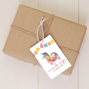 EDITABLE Cinco De Mayo Fiesta Party Thank You Tag Template, Watercolor ...