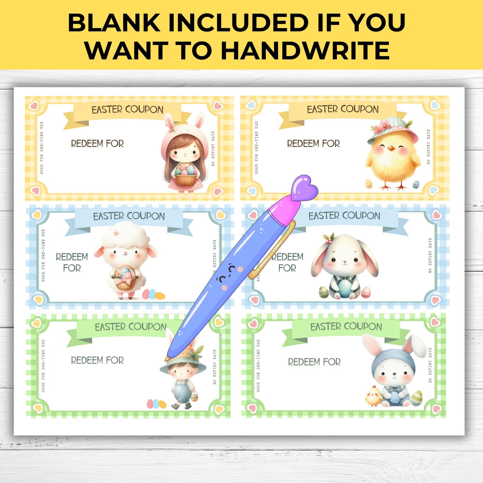 Editable Printable Easter Bunny Bucks, Easter Coupon Printable ...