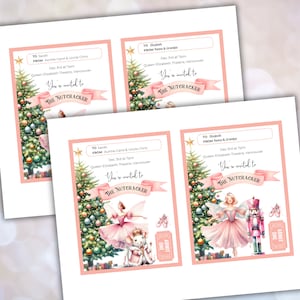 Editable Nutcracker Ticket , Personalized Nutcracker Ballet Surprise ...