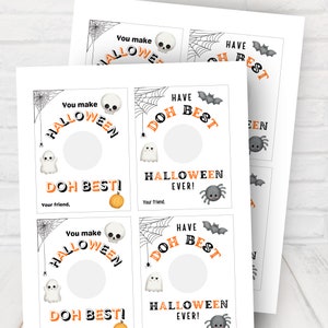 Halloween Play Doh Card Template, Printable Doh Best Halloween ...