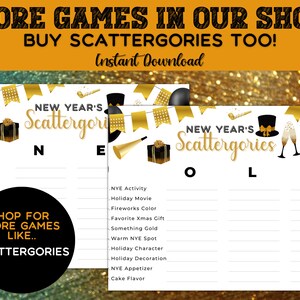Printable New Years Charades Game / Holiday Charades / New Years Eve ...
