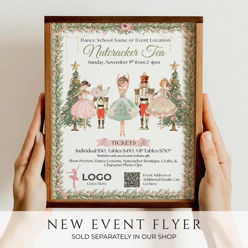 Nutcracker Birthday Invitation Template, Pink Nutcracker Party, Ballet ...
