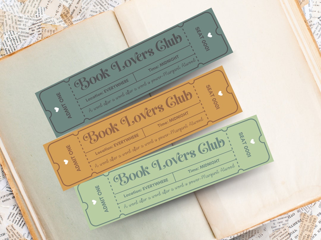 Book Lovers Club Bookmark, Gift for Book Lover, Book Club, Feminist ...