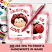 EDITABLE Ladybug Valentine Card, Love Bug Printable Valentines ...