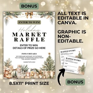 Editable Christmas Market Flyer, Holiday Market Flyer Printable, Craft ...
