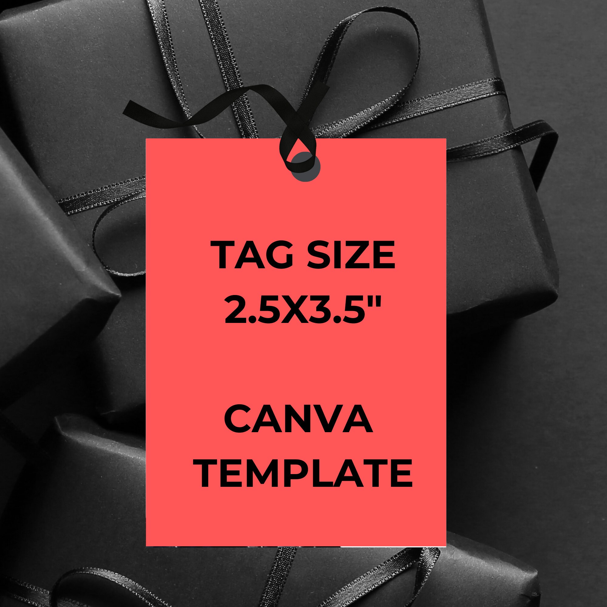 Gothic Spooky Christmas Hang Tags, Editable Creepmas Favor Tags, Spooky ...