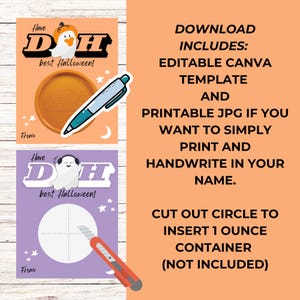 Editable Halloween Play Doh Card Template, Printable Doh Best Halloween ...