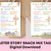 EDITABLE Easter Story Snack Mix Printable Tag Easter Bag Topper, Easter ...