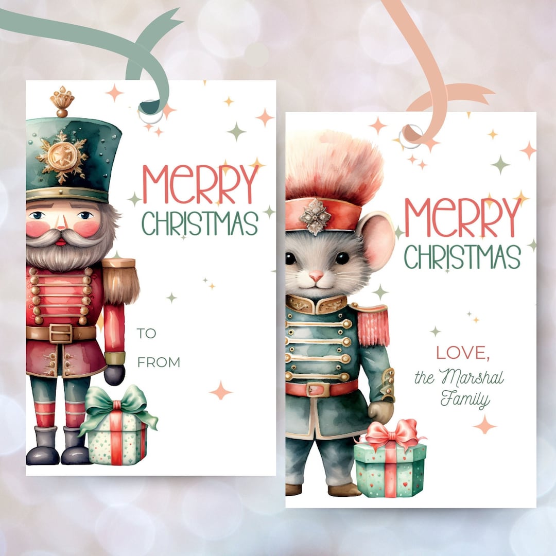 The Nutcracker Ballet, Clara Nutcracker Favor Tags, Editable Nutcracker ...