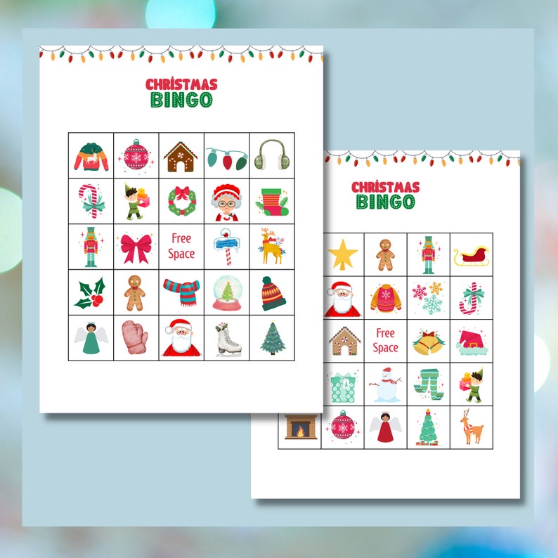 Christmas Game Bundle, Printable Family Games, Virtual Party Games ...
