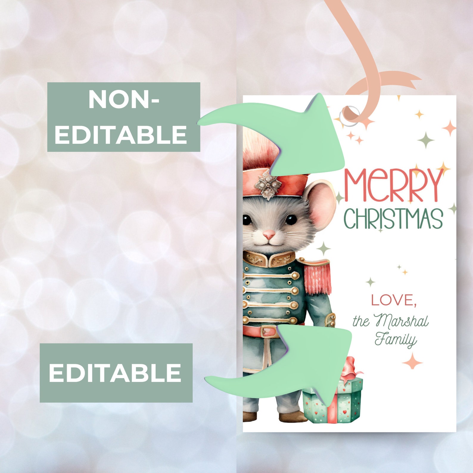 The Nutcracker Ballet, Clara Nutcracker Favor Tags, Editable Nutcracker ...