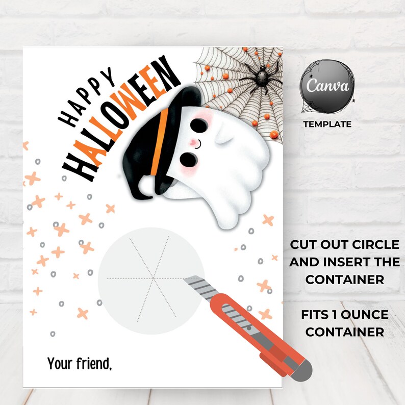 Editable Halloween Play Doh Card Template, Printable Doh Best Halloween ...