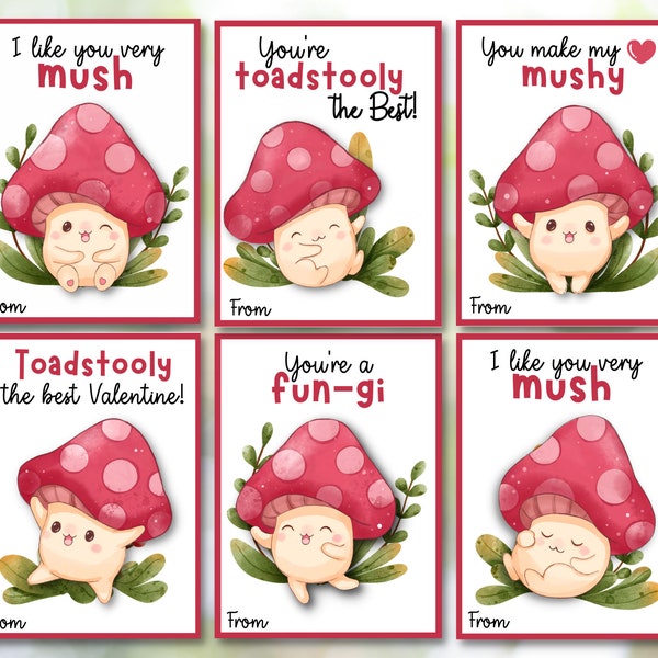 Mushroom Valentine - Etsy