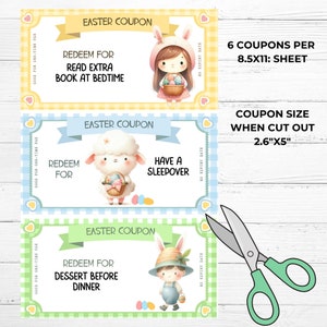 Editable Printable Easter Bunny Bucks, Easter Coupon Printable ...