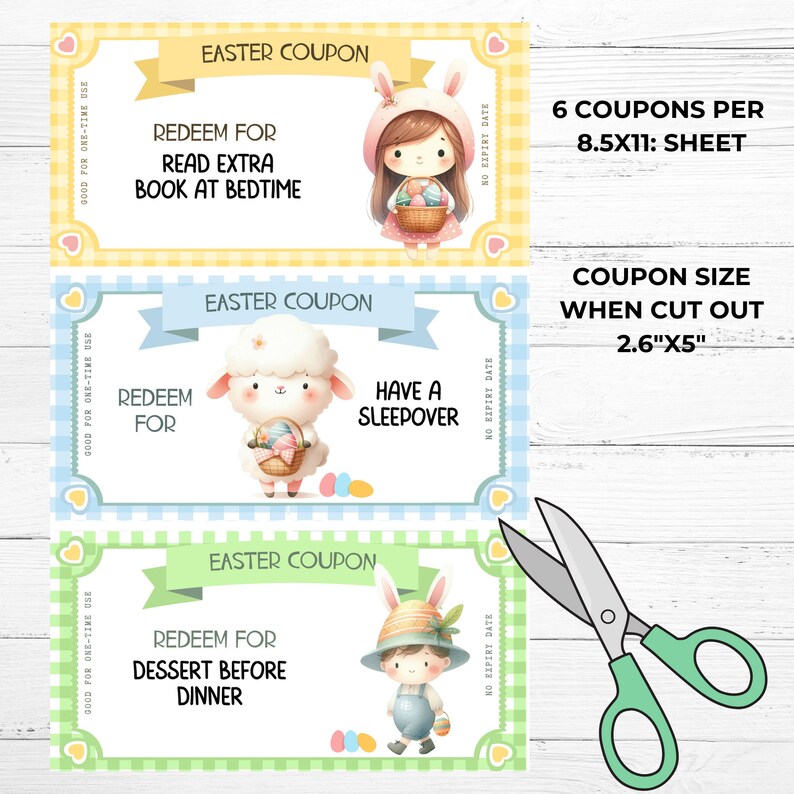 Editable Printable Easter Bunny Bucks, Easter Coupon Printable ...