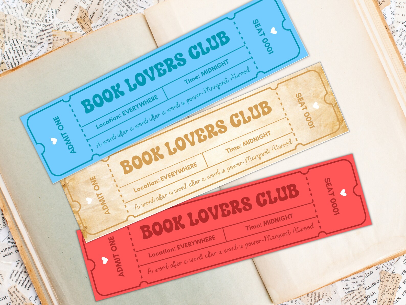 Book Lovers Club Bookmark, Gift for Book Lover, Book Club, Feminist ...
