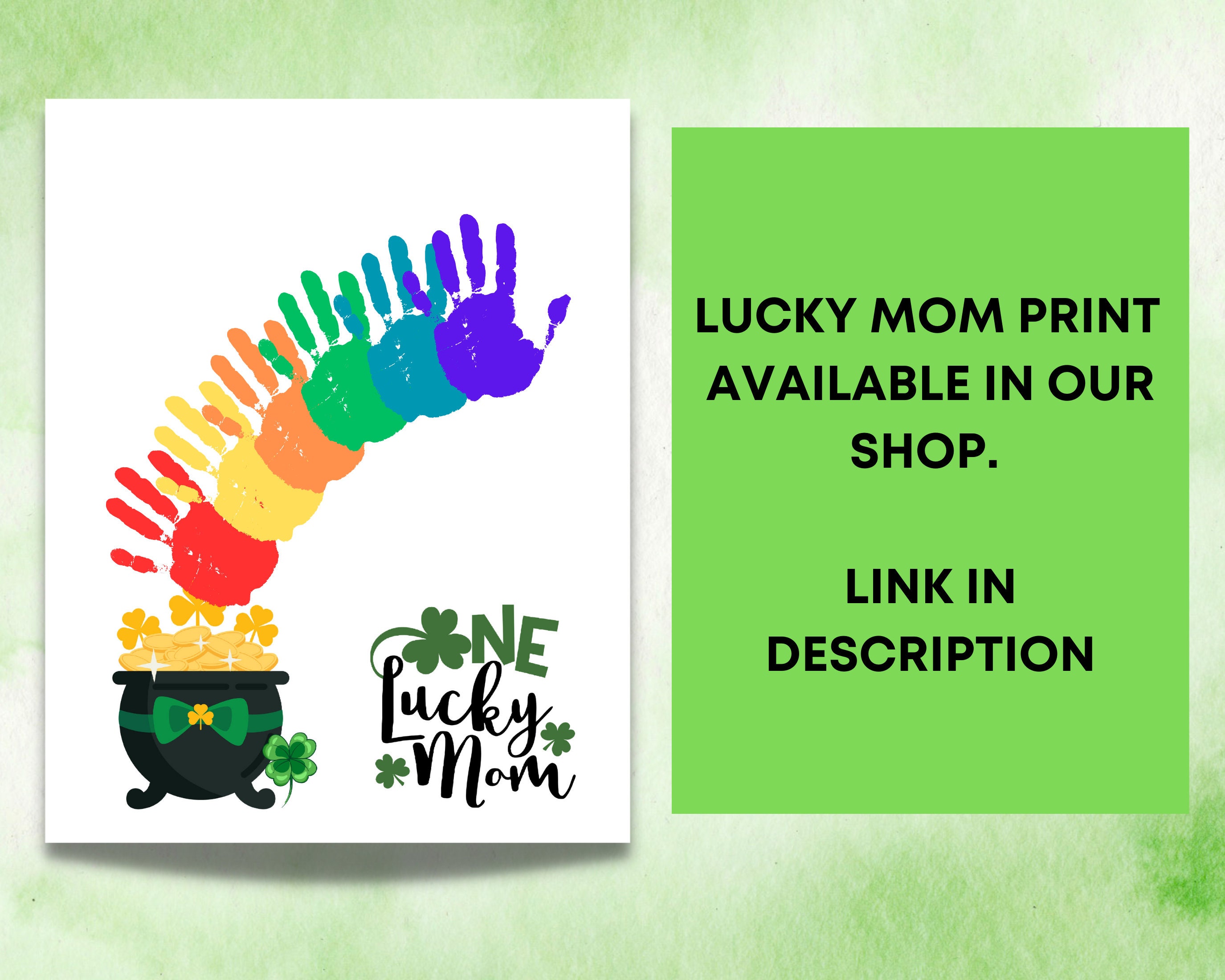 St. Patrick's Day Rainbow Handprint Craft, Pot of Gold Toddler Craft ...