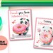Panda Valentine Printable / Panda Valentine Cards / Donut Valentines ...