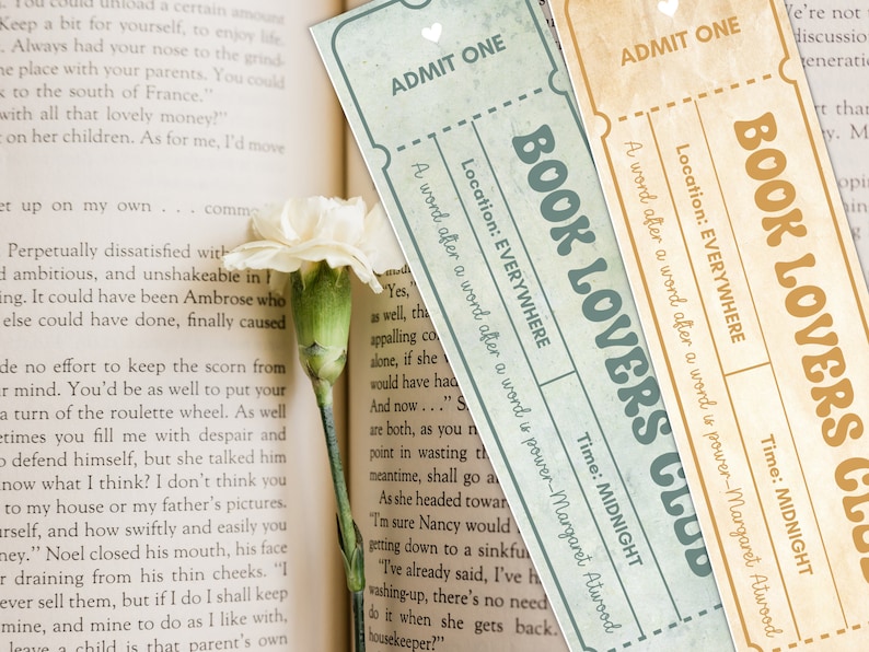 Book Lovers Club Bookmark, Gift for Book Lover, Book Club, Feminist ...