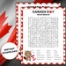 Canada Day Word Search, Kids Printable Game, Word Search Printable ...