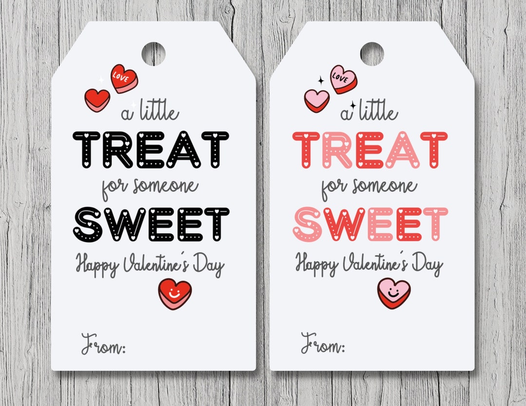Valentines Day Gift Tags/ Treat Bag Tags / Valentine Tags / Printable ...