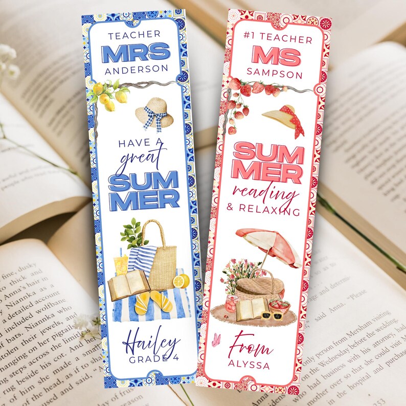 Printable Bookmarks for Teachers, End of the Year Teacher Gift ...