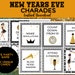 Printable New Years Charades Game / Holiday Charades / New Years Eve ...