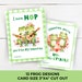 EDITABLE Frog Valentine's Day Cards SET, 12 Printable Valentines, Hoppy ...