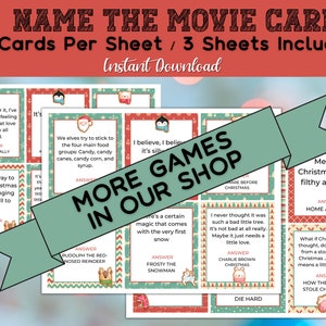 Printable Christmas Charades Game / Holiday Charades / Christmas Party ...