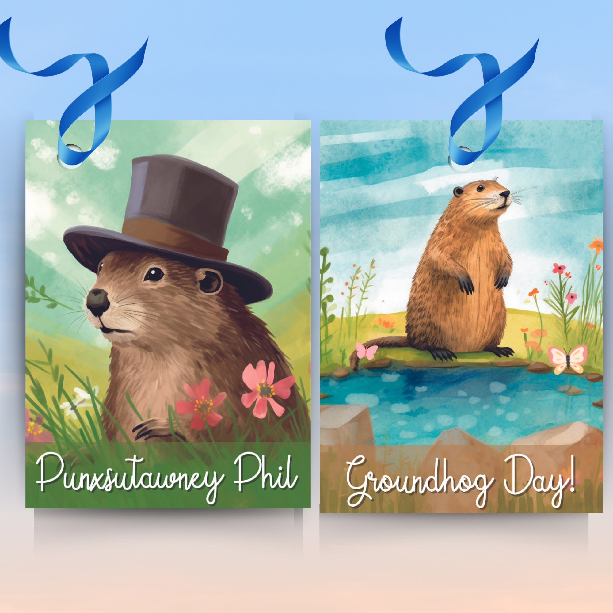 Groundhog Day Tags, Groundhog Day Party Printable, Punxsutawney Phil ...