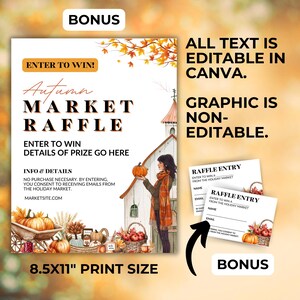 Editable Autumn Market Sign, Fall Market Flyer Printable, Community ...