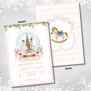 Nutcracker Baby Shower Invitation, Nutcracker Invitation, Winter Baby ...