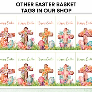 Religious Easter Story Snack Mix Printable Gift Tags, Easter Basket ...