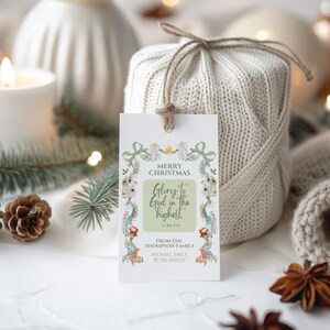 Nativity Christmas Gift Tags, Scripture Gift Tag, Bible Verse Tag Holy ...