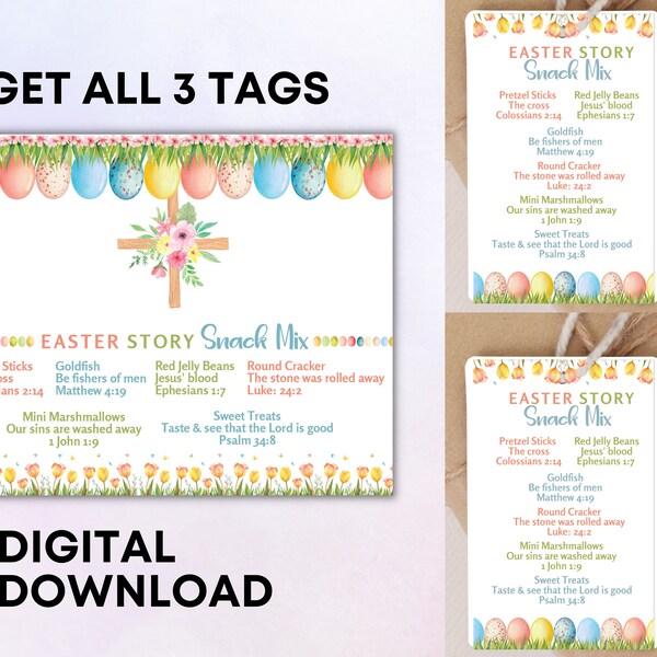 The Easter Story Snack Mix - Etsy