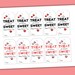 Valentines Day Gift Tags/ Treat Bag Tags / Valentine Tags / Printable ...