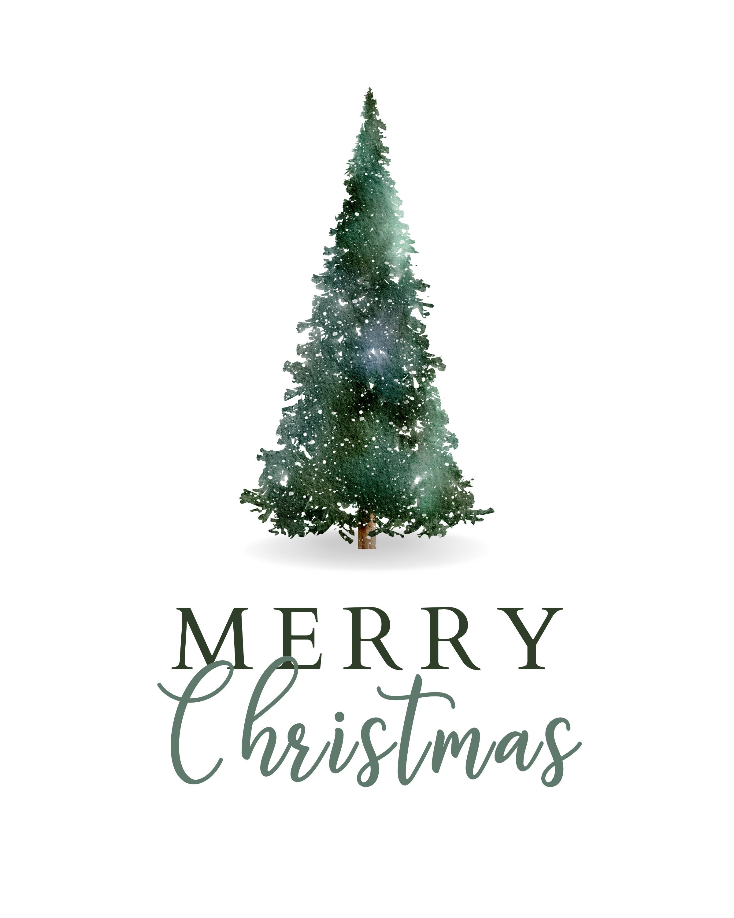 Merry Christmas Print Christmas Wall Art Christmas - Etsy