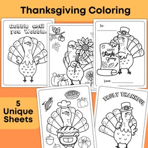 BUNDLE Thanksgiving I Spy Coloring Page, Kids Coloring, Thanksgiving ...