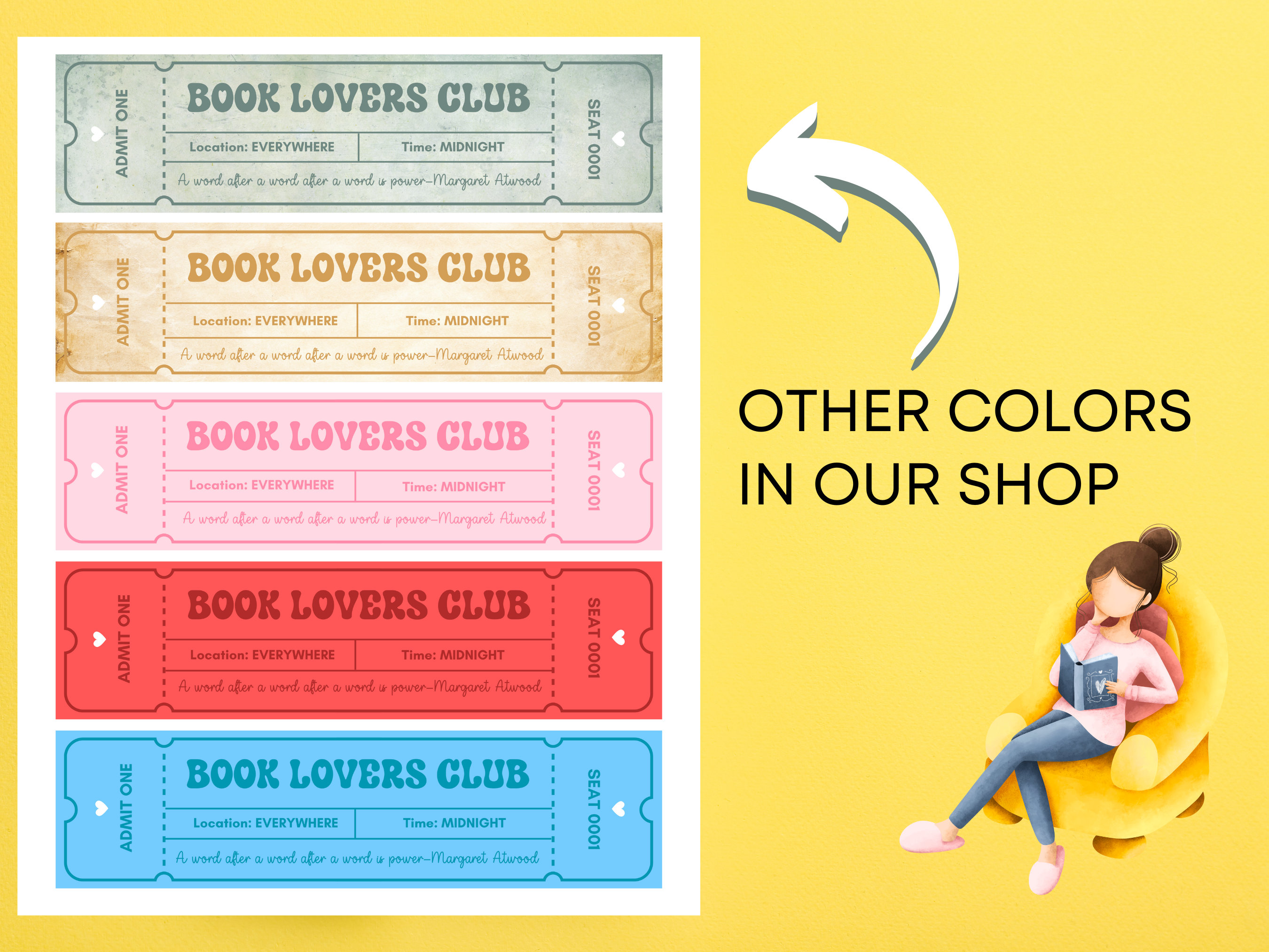 Book Lovers Club Bookmark Gift for Book Lover Book Club - Etsy Canada