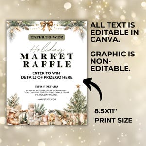 Editable Christmas Market Flyer, Holiday Market Flyer Printable, Craft ...