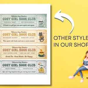 Book Lovers Club Bookmark, Gift for Book Lover, Book Club, Feminist ...