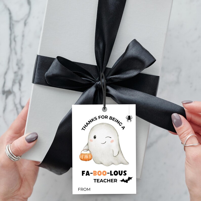 Faboolous Teacher Tag, Teacher Halloween Tags, Teacher Appreciation ...
