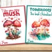 Mushroom Valentine / Printable PDF / Valentines Day Cards / Mushroom ...